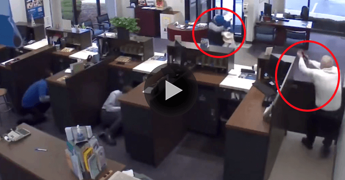 Viral: A Bank Robbery Was Just Caught On Tape, Including Security ...