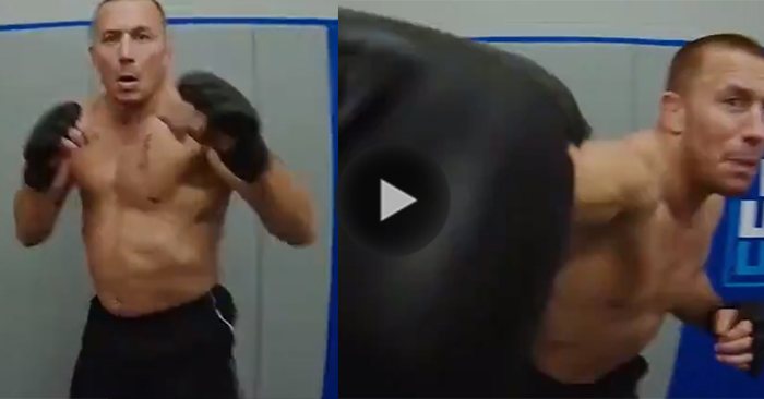 A First-Person Beatdown, Courtesy Of GSP - Does He Look Ready? - MMA ...
